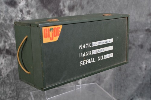 Vintage 1960s Gi Joe Wooden Foot Locker Accessory 12" Figure Case w ...