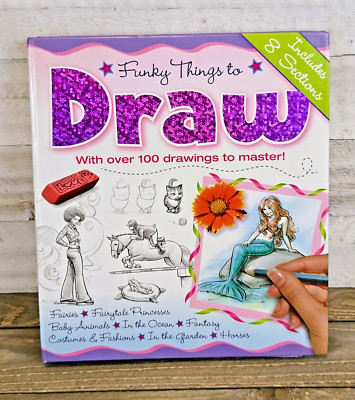 NEW Funky Things to Draw Book Fairies Fairies Fantasy Horses Ocean ...