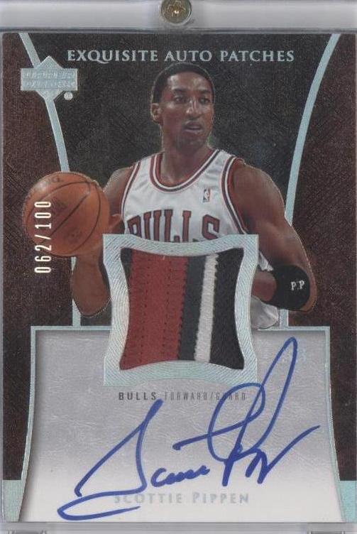 2004-05 Upper Deck Exquisite Collection - Auto Patches Scottie Pippen # ...