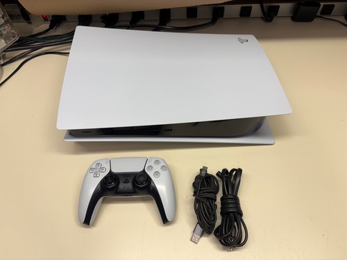 SONY PLAYSTATION 5 CONSOLE PS5 1TB W/ CONTROLLER + CABLES DISC VERSION ...