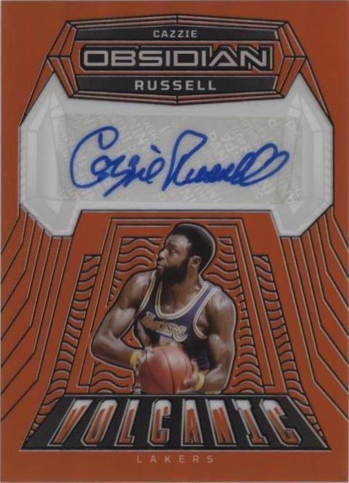 2023-24 Panini Obsidian - Volcanic Signatures Cazzie Russell #VS-RUS ...