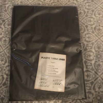 Vintage Brown Plastic Table Liner 60”X94” | eBay