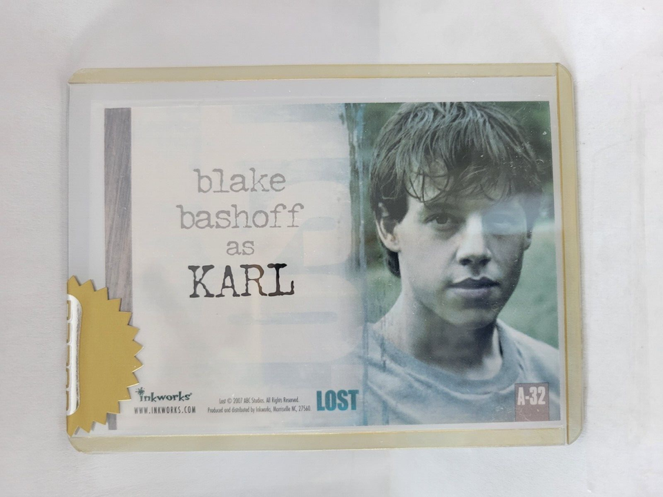 2007 LOST Season 3 Auto Blake Bashoff as KARL Inkworks Auto A32 ...