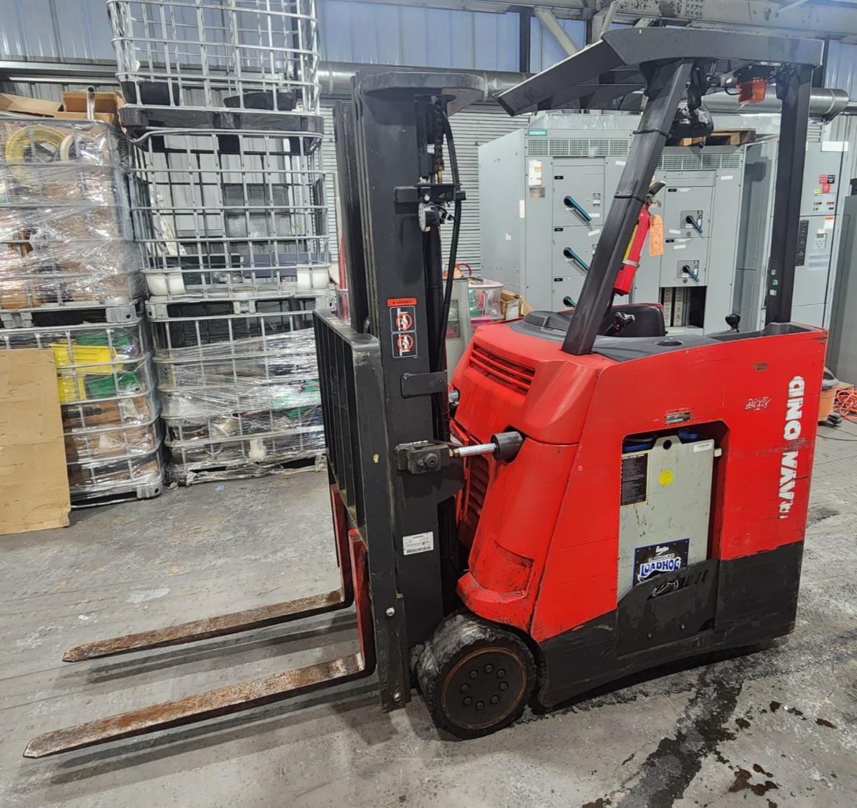 😎 2021 RAYMOND 415-C30TT STAND UP ELECTRIC DOCK STOCKER FORKLIFT TRIPLE ...