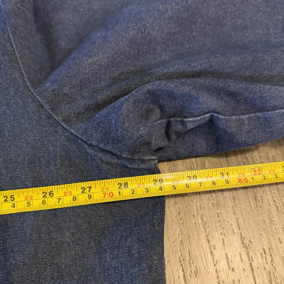 Vintage LIBERTY Denim Chore Coat Blanket Lined Size 2XL Cord Collar USA ...