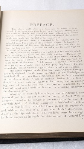 Spanish American War Our National Hero Admiral Dewey 1899 First Edition ...