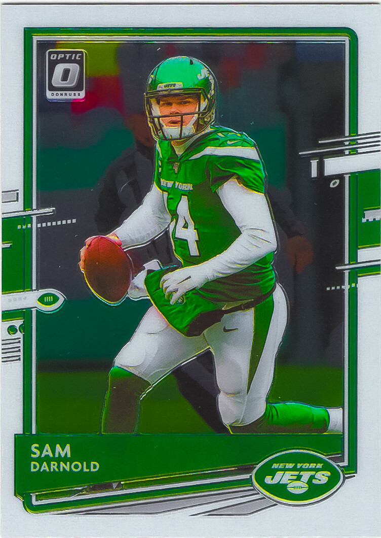 Sam Darnold 2020 Donruss Optic Football Chrome Base Card #76 New York ...