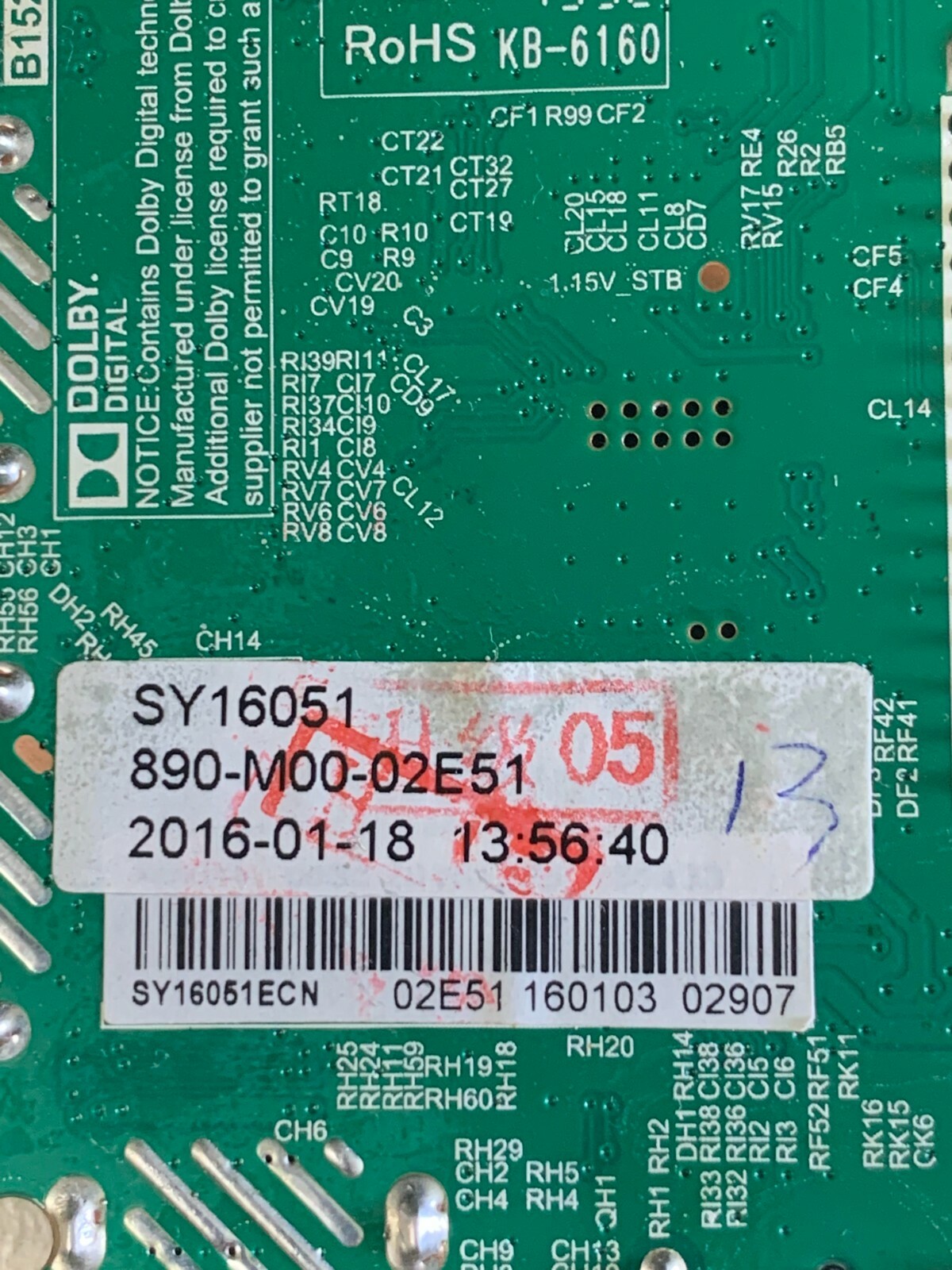 ELEMENT SY-16051 MAIN BOARD ELEFW328 | eBay