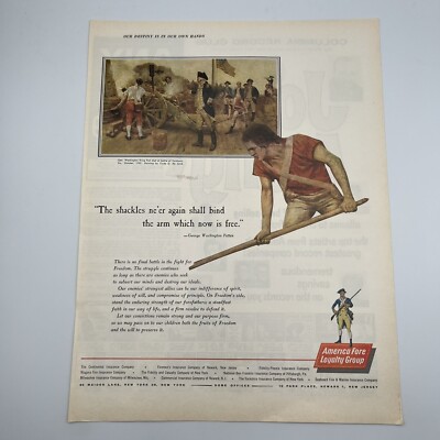 America Fore Loyalty Group Insurance 1962 Vtg Print Ad George ...