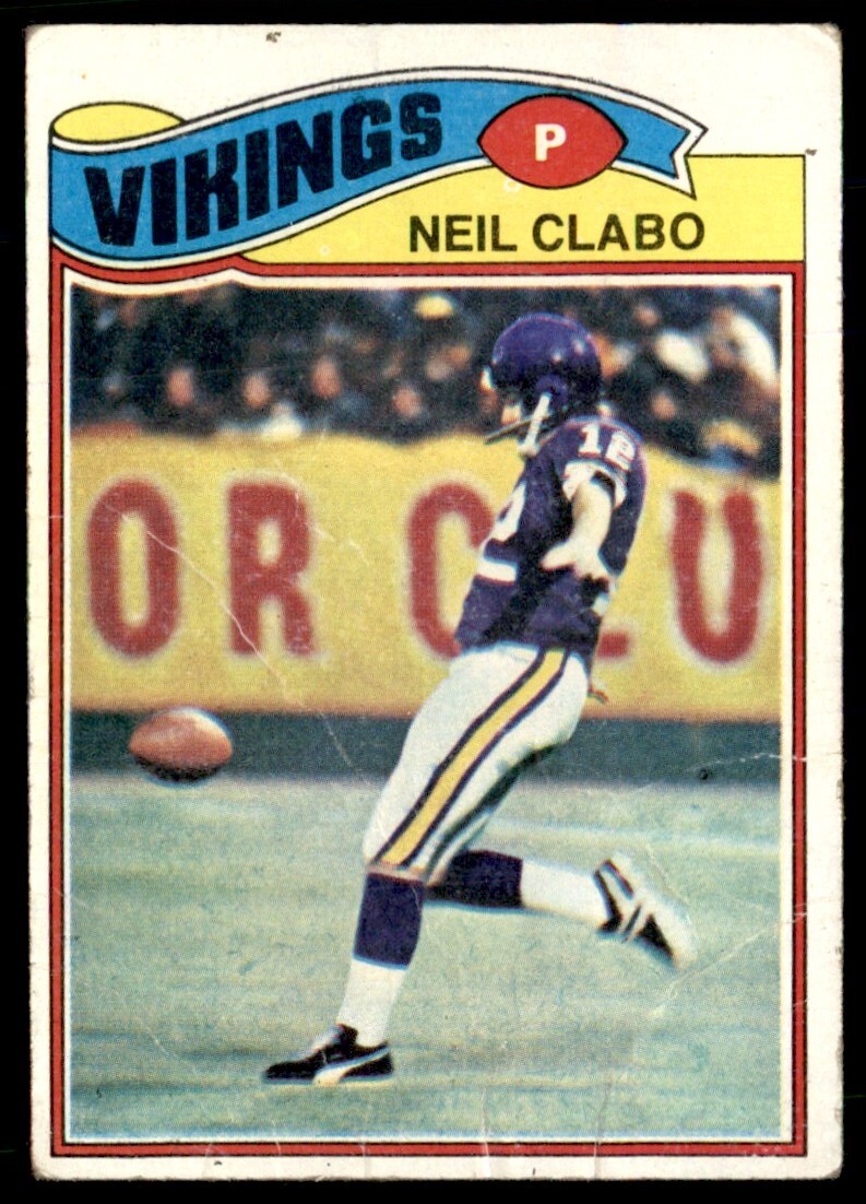 1977 Topps Neil Clabo Minnesota Vikings #477 | eBay