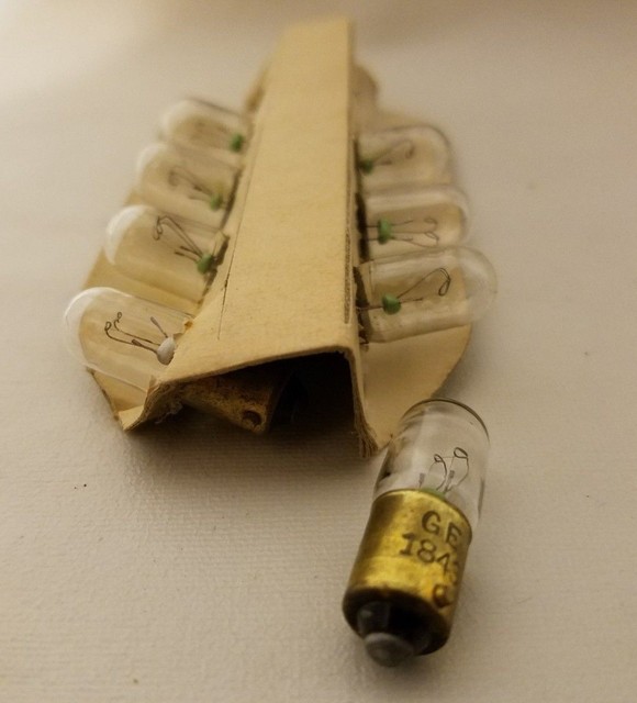 General Electric GE 1843 Ge1843 Miniature Lamps Light Bulbs 28v 0.022a ...