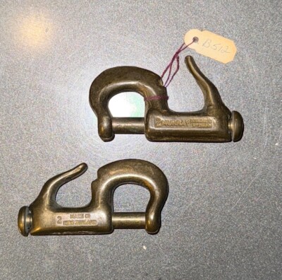 Murray Brass New Zealand Set of 2 Piston Jib Sail Hank #2 Knock-On 65mm ...