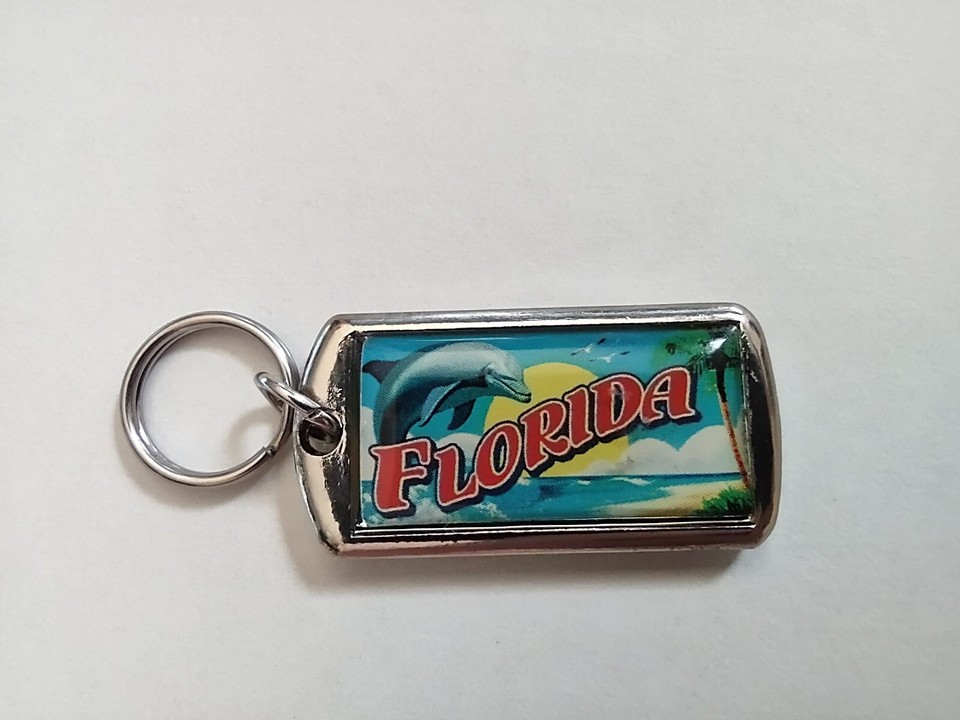 Florida Personalized Keychain Megan Sunshine State Name Dolphin 1 1/2 ...