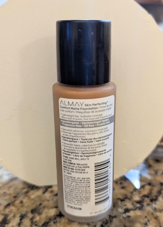 Almay Skin Perfecting Comfort Matte Foundation #230 Warm Caramel Color ...
