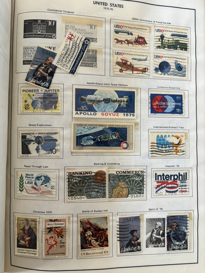 1977 The Harris Freedom Stamp Album United States , Some Stamps July ...