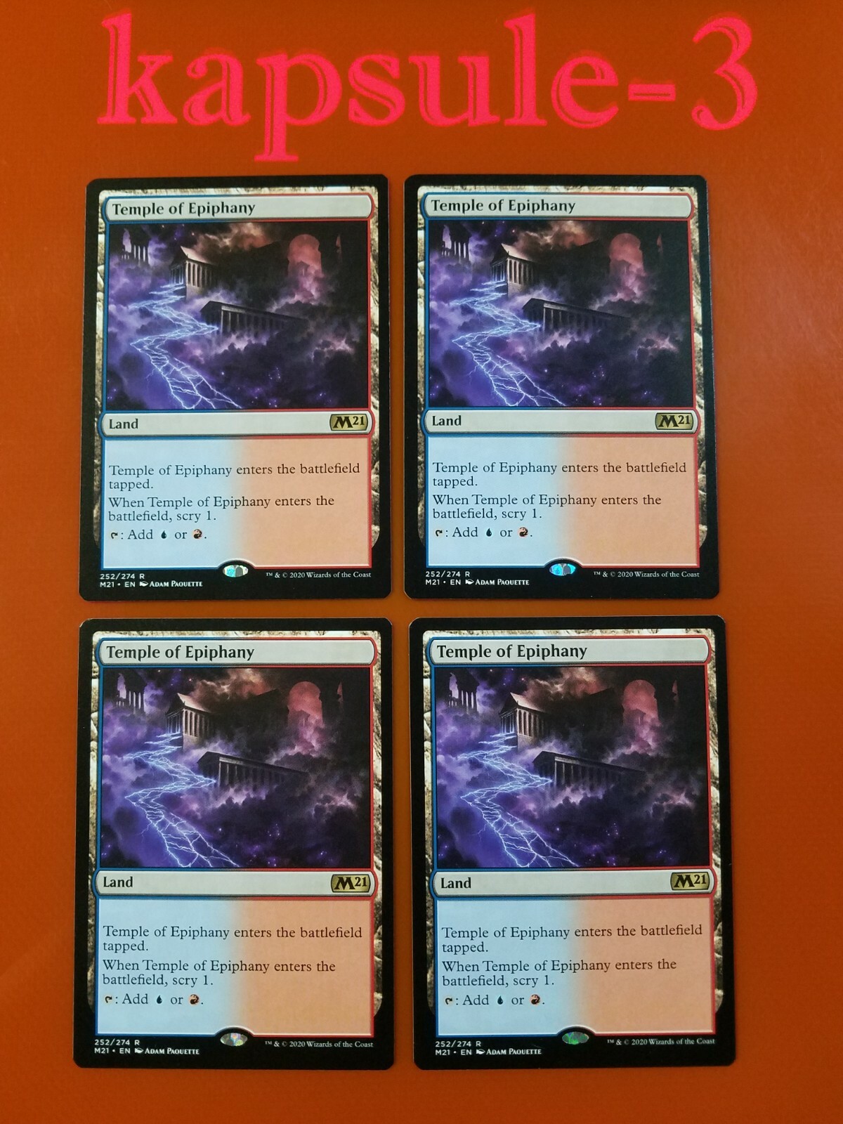4x Temple of Epiphany | M21 Core Set 2021 | MTG Magic Cards | eBay