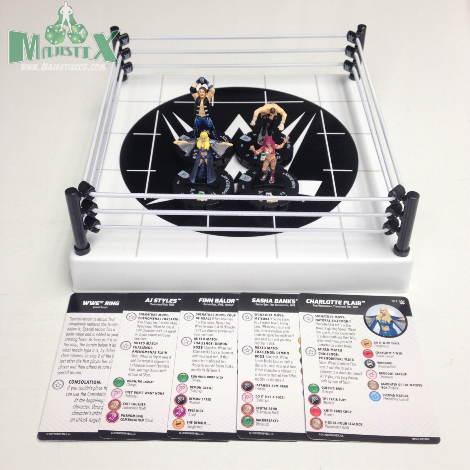 Heroclix WWE Series 1 set COMPLETE Mixed Match Challenge Starter ...