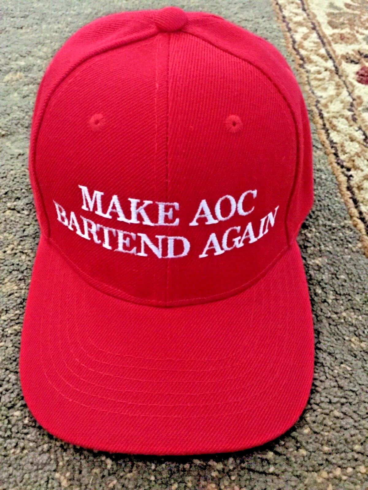 MAKE AOC BARTEND AGAIN Republican HAT Donald Trump MAKE AMERICA GREAT ...