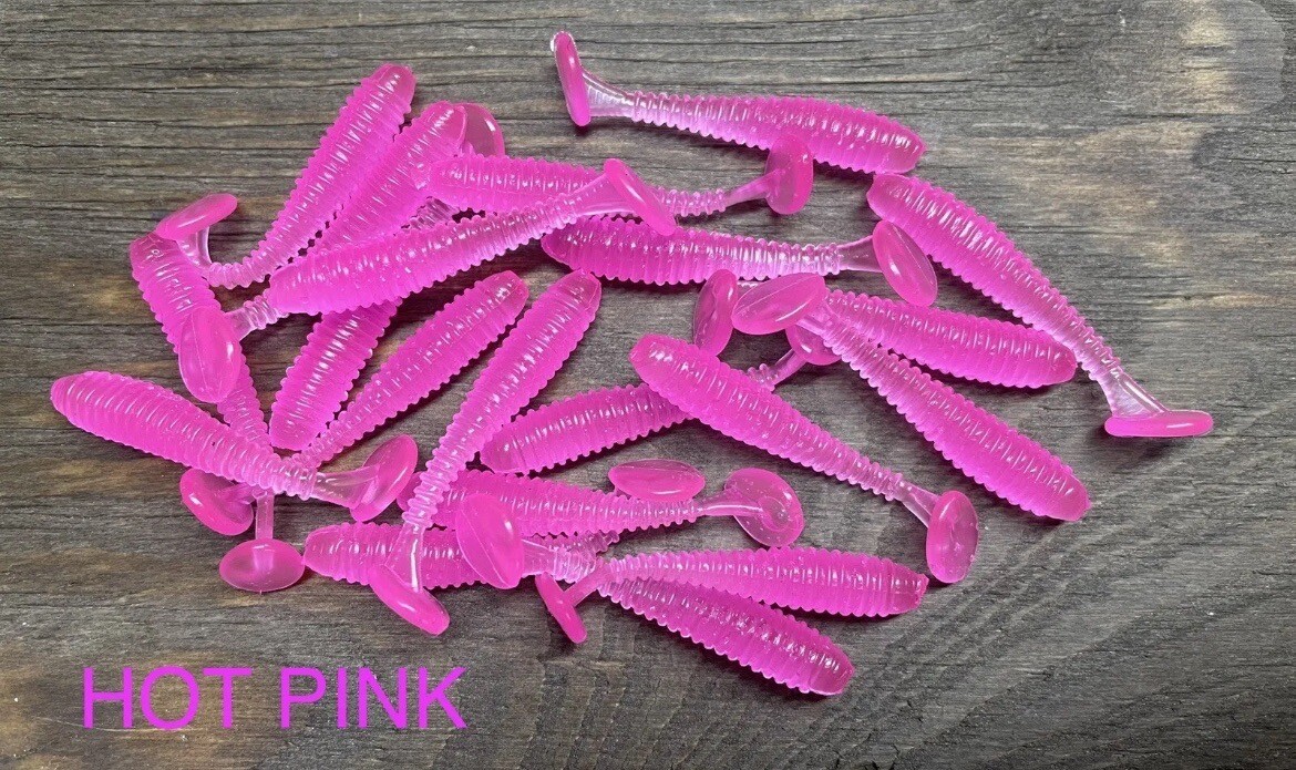 1.5” Paddle Tail Swimbait Soft Plastic Keitech Style Perch Crappie ...