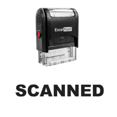 Bold SCANNED Stamp - Self-Inking / Black | eBay