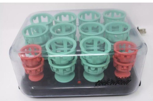 Clairol Lock 'N Roll Hot Hair Curlers Rollers Pageant 24 Spoolies Model ...