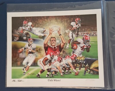 Alabama "Tidal Wave" - Ben Teeter #297/500 Lithograph 8x10 | eBay