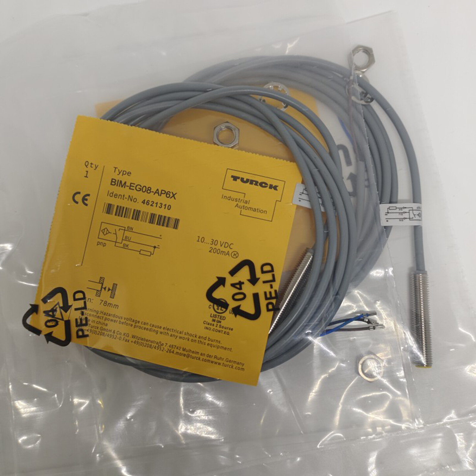 one New TURCK BIM-EG08-AP6X PROXIMITY SENSOR Free shipping | eBay