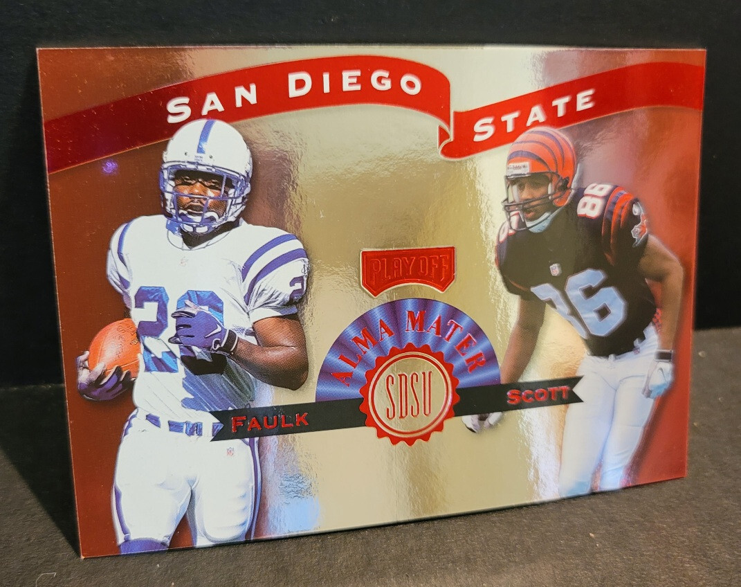 Marshall Faulk Darnay Scott 1999 Playoff Prestige Alma Maters #AM-16 ...