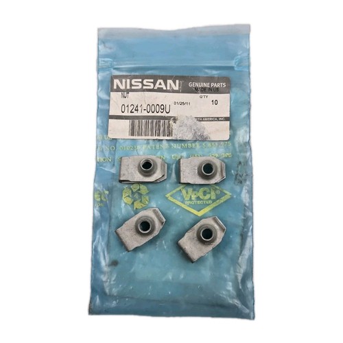 4 New Nissan OEM 01241-0009U Genuine Headlamp Assembly Nut Free ...