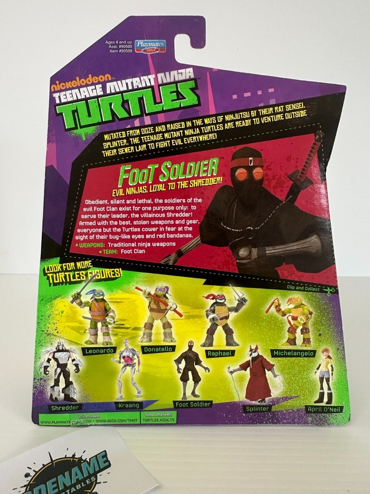 Teenage Mutant Ninja Turtles TMNT Nickelodeon Playmates Foot Soldier ...
