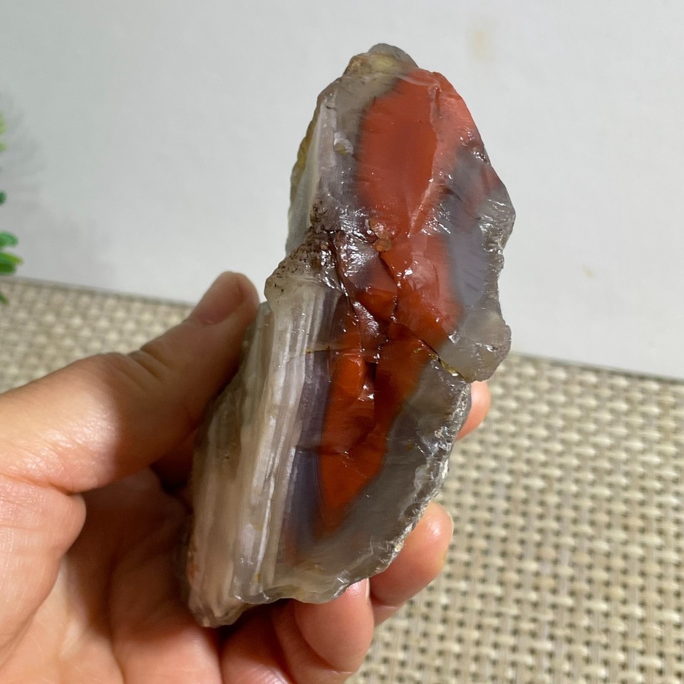 Red Agate quartz crystal Chunk Specimen Healing 278g h318 | eBay