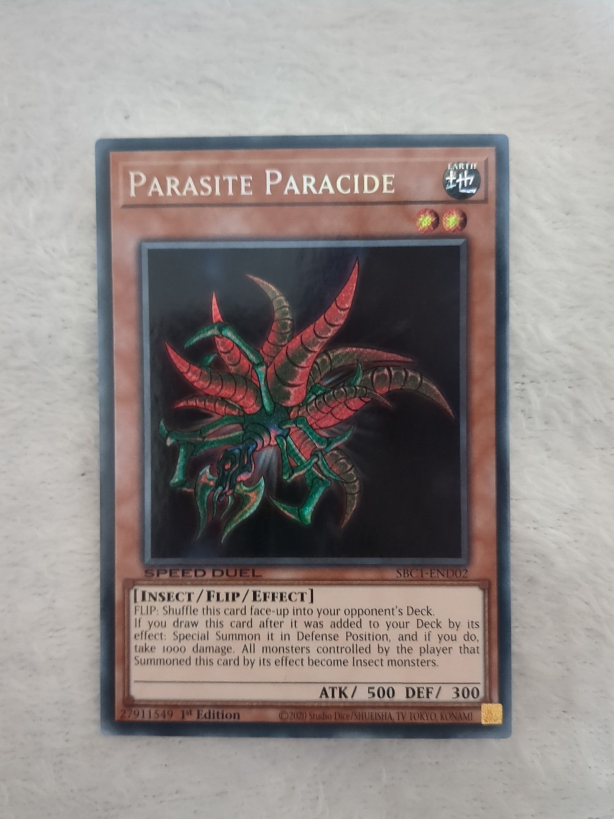 SBC1-END02 Parasite Paracide :: Secret Rare 1st Edition YuGiOh Card | eBay