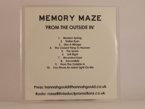MEMORY MAZE FROM THE OUTSIDE IN (49) 10 Track Promo CD Album including ...