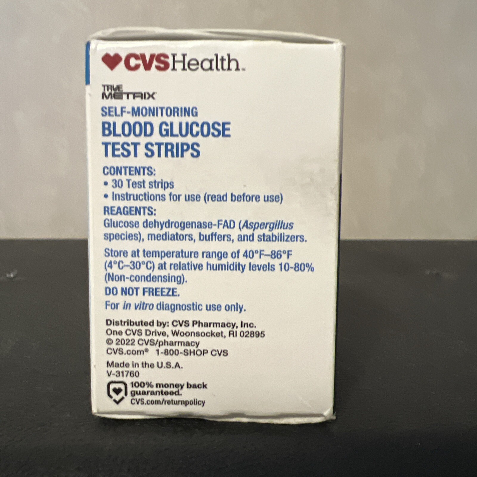 CVS True Metrix Blood Glucose Test Strips 30 for sale online | eBay