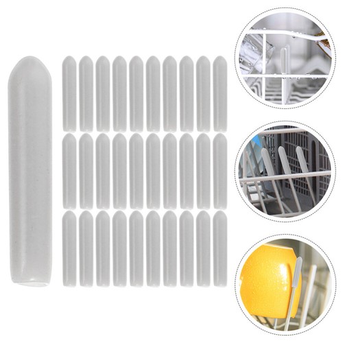 200 Pcs Repair Coating Dishwasher Protection Cap Rack Tip Prong Tips ...