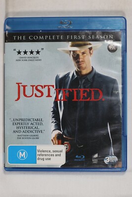 Justified : Season 1 (Blu-ray, 2012, 3-Disc Set) Region AB Like New ...