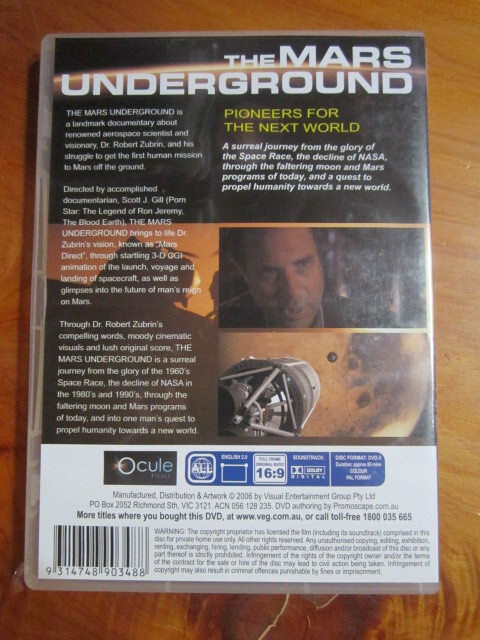 DVD THE MARS UNDERGROUND **** GREAT ** MUST SEE **** | eBay