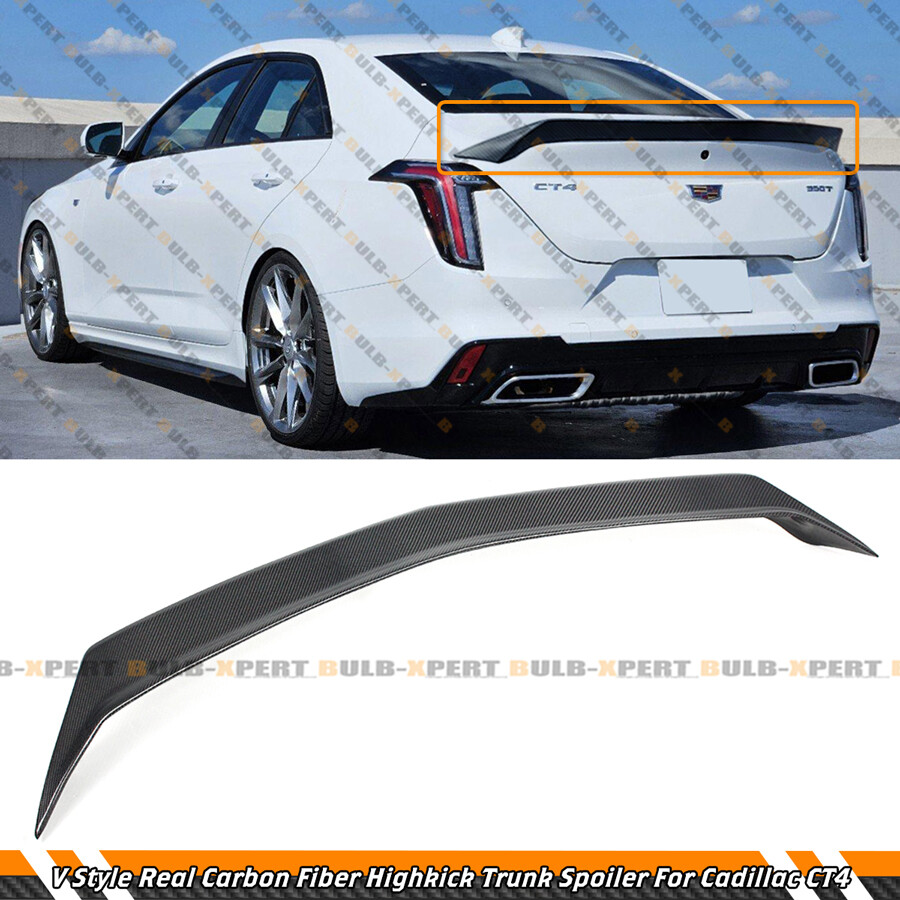 FOR 2020-25 CADILLAC CT4 CT4-V CARBON FIBER V STYLE HIGHKICK TRUNK ...