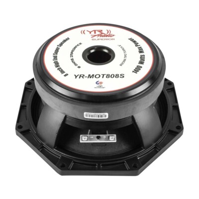 NEW YR AUDIO YR-MOT808S 1400W 8 OHMS MID-RANGE SPEAKER | eBay