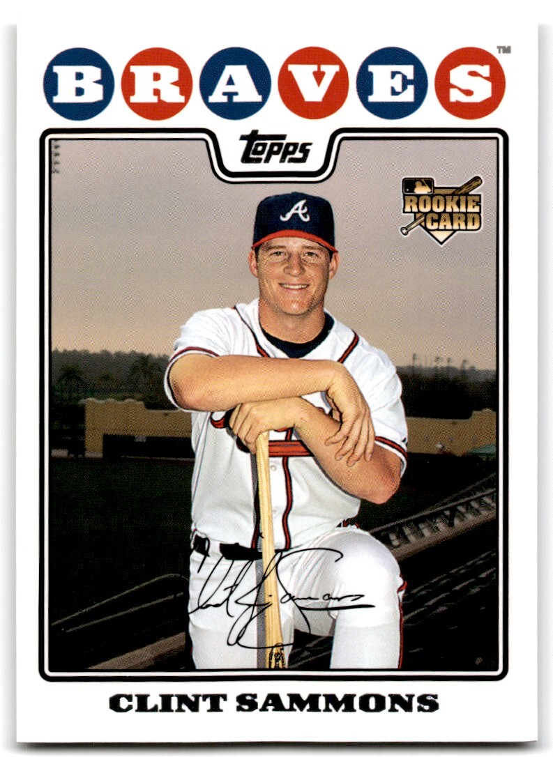 2008 Topps Clint Sammons RC Atlanta Braves #97 | eBay