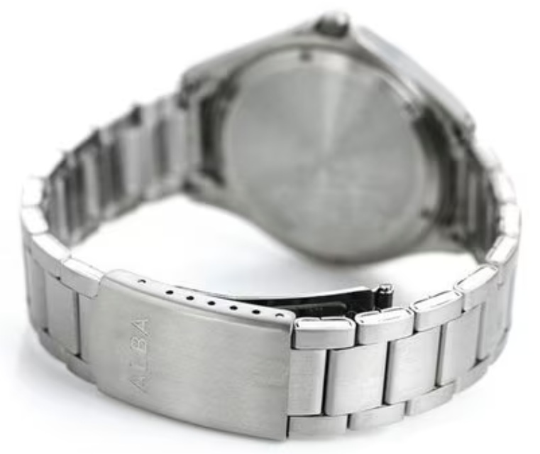 SEIKO ALBA Military Field Watch AQPJ402 Black Titanium Day Date ...