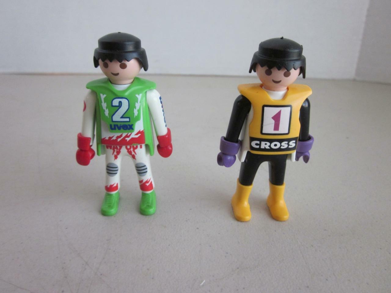 1992 Playmobil Geobra Race car Driver and Cross Driver Figures | eBay