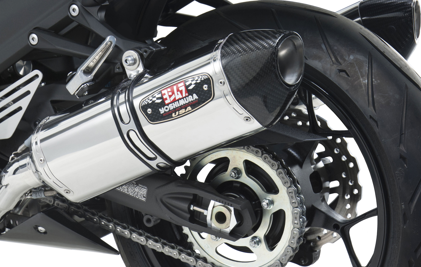 YOSHIMURA RACE DUAL R-77 SLIP-ON EXHAUST SS-SS-CF 1414020520 | eBay