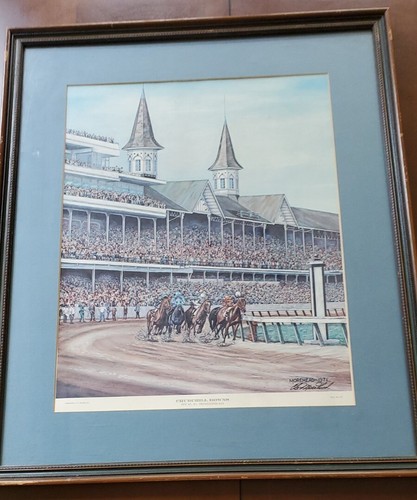 Church Hill Downs signed by C.G. Morehead 23x27" art print | eBay