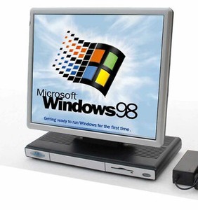 ELEGANTER COMPUTER & MONITOR FÜR DOS GAMES WINDOWS 98 RS-232 SERIEL ...