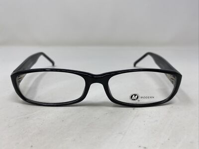 Modern Optical TOMORROW BLACK 55-17-145 Plastic Full Rim Eyeglasses ...