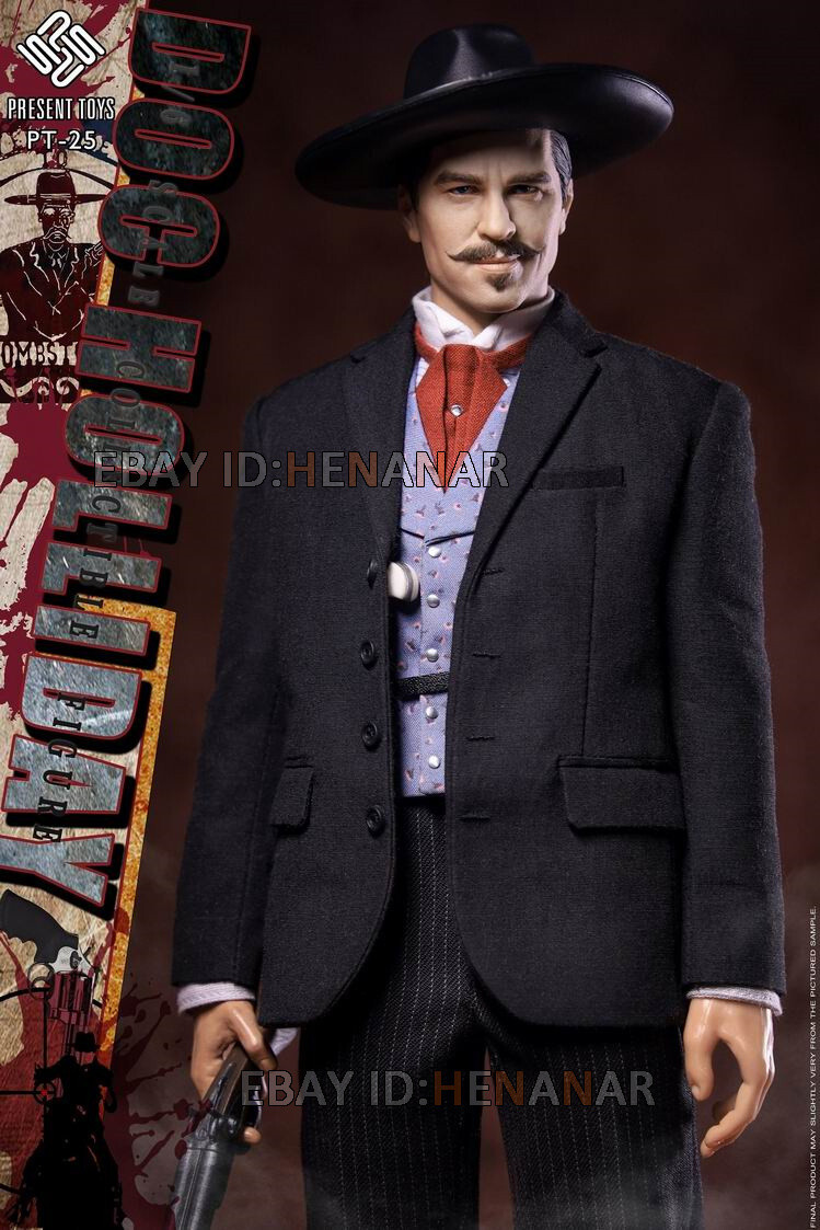 PRESENT TOYS PT-sp25 Doc Holliday 1/6 Action Figure Collectible Model ...