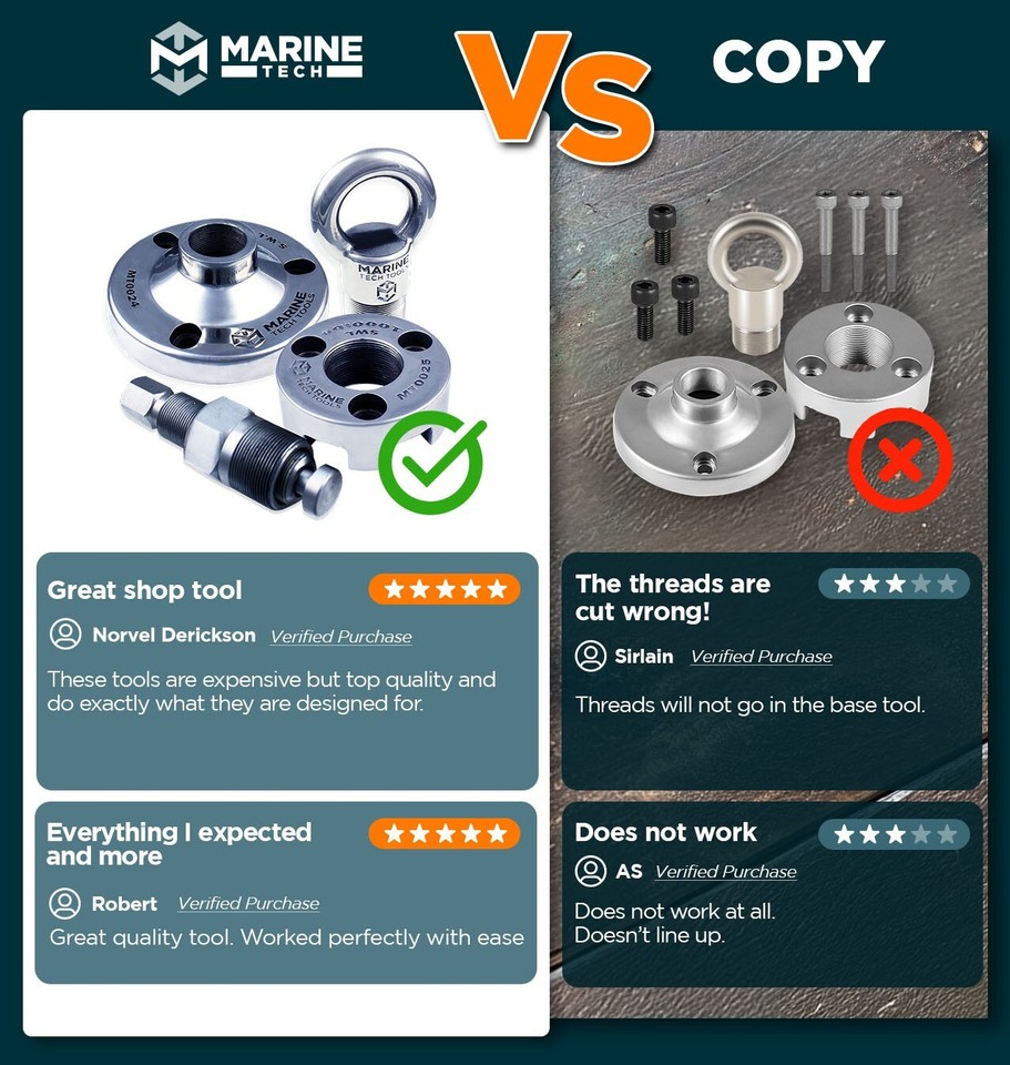 Marine Tech Mercury Verado Lifting Kit—Lifting Ring, Adapter, Flywheel ...