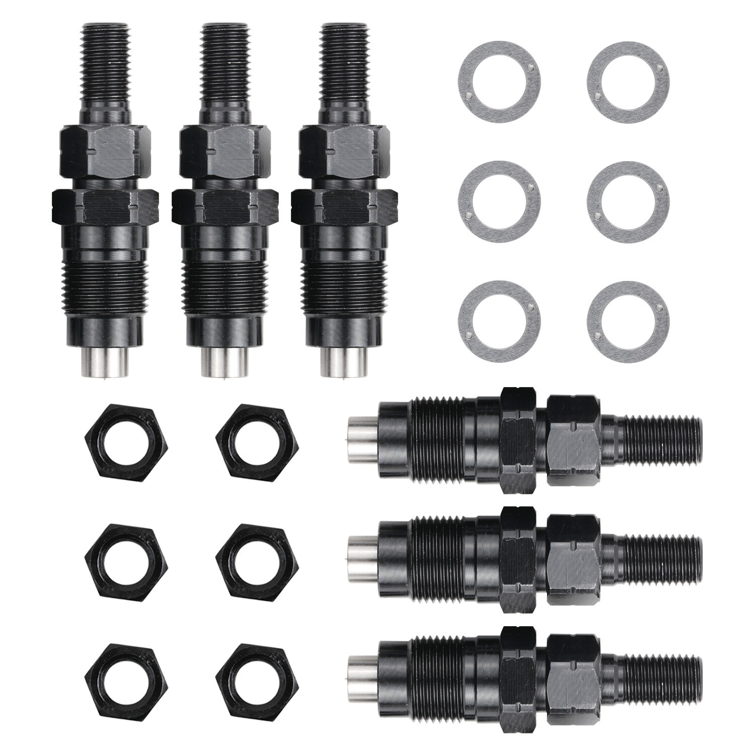6x DIESEL FUEL INJECTOR SET SUITS TOYOTA LANDCRUISER 1HZ 70 & 80 series ...