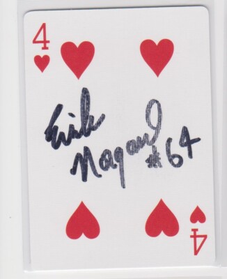 ERIK NORGARD COLORADO UNIVERSITY OILERS 1989 AUTOGRAPHED PLAYING CARD ...